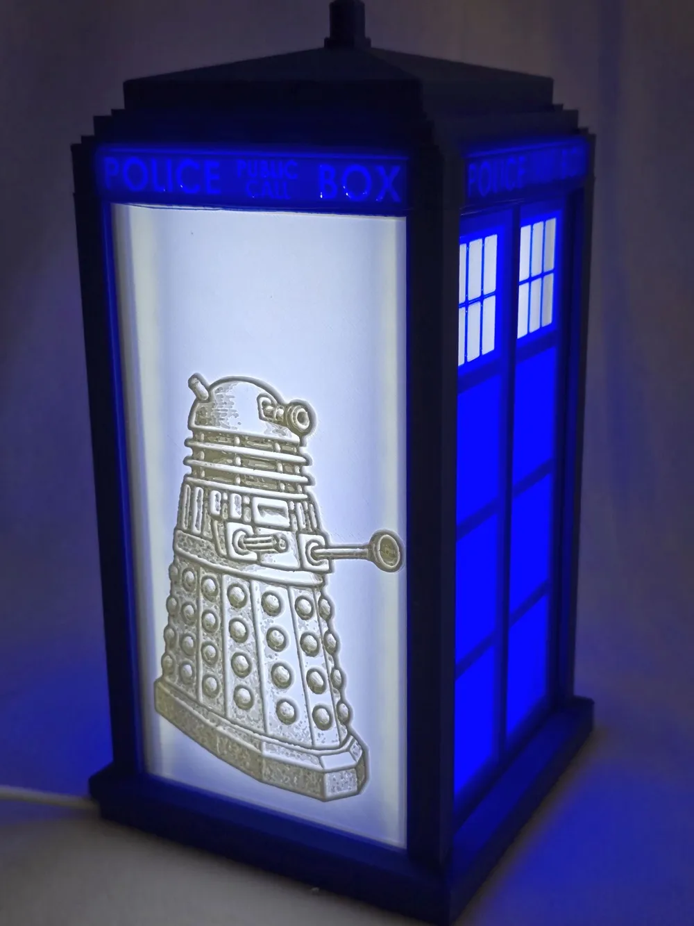 Doctor Who TARDIS Lamp with interchangeable motifs by DocLex MakerWorld ...