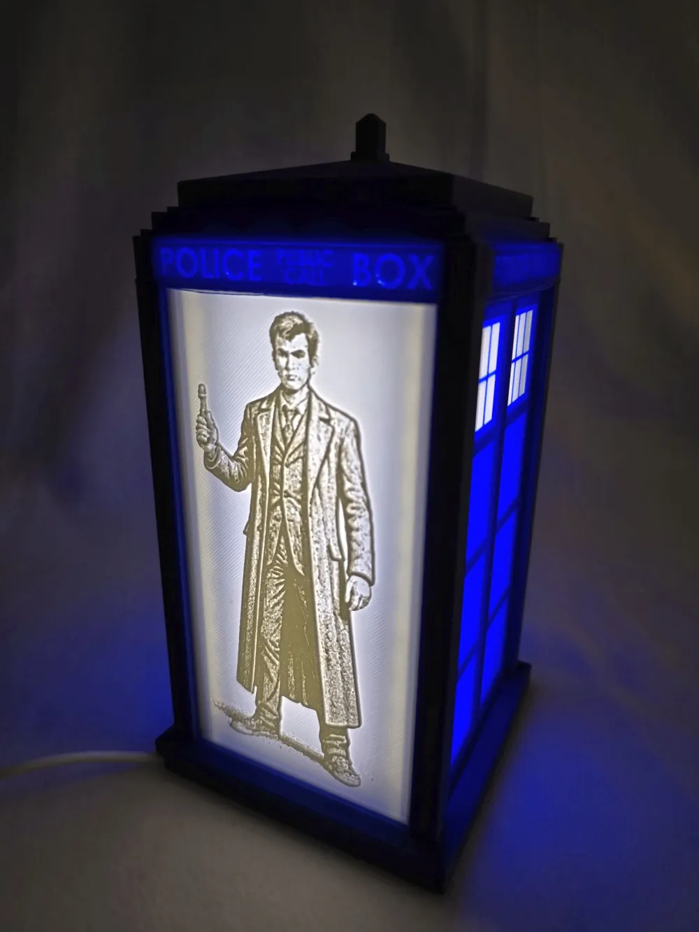 Doctor Who TARDIS Lamp with interchangeable motifs by DocLex MakerWorld ...