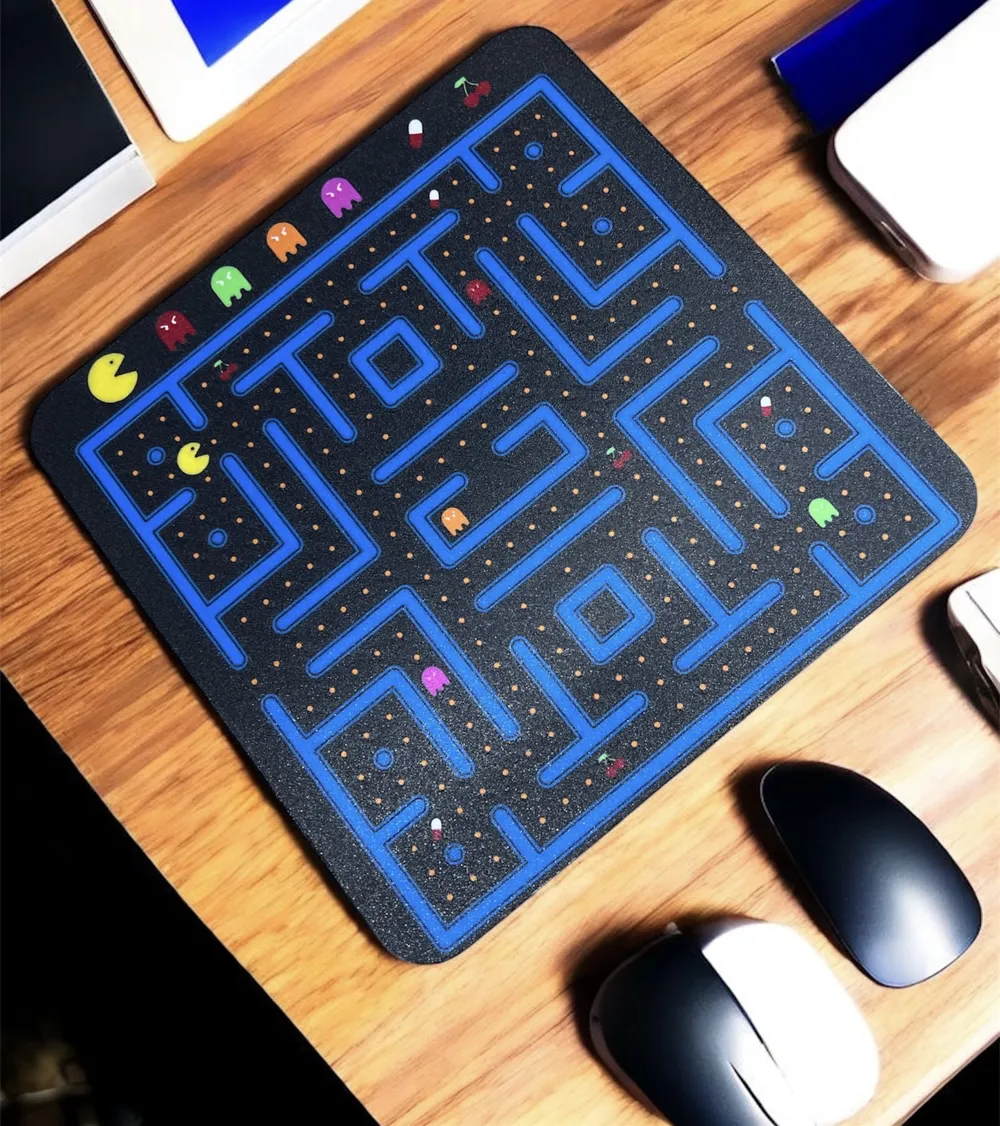 PAC-MAN Mousepad Retro Maze Mouse Pad by Bama Prints 3D MakerWorld ...