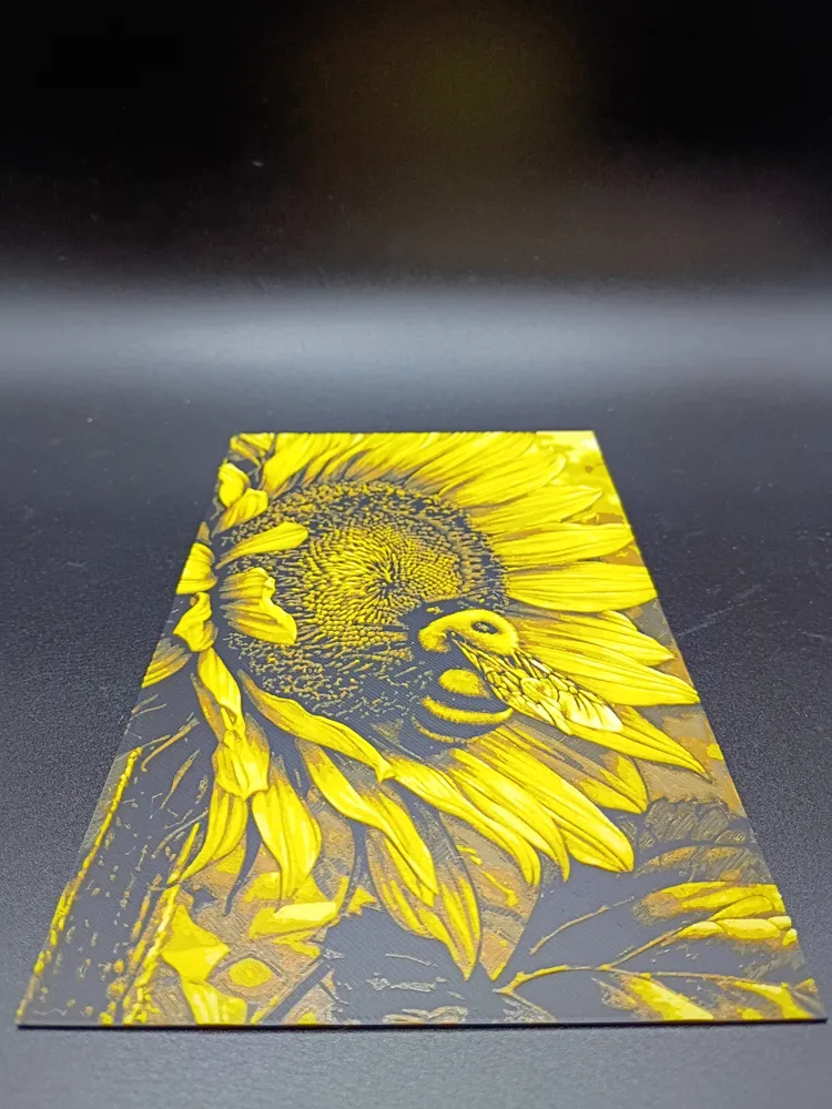 Sunflower x Bumble Bee - Free 3D Print Model - MakerWorld