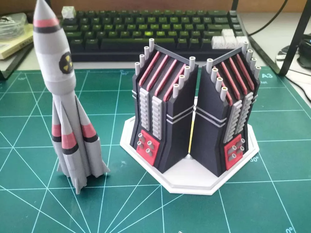 红色警戒 苏联核弹井 - 免费 3D 打印模型 - MakerWorld
