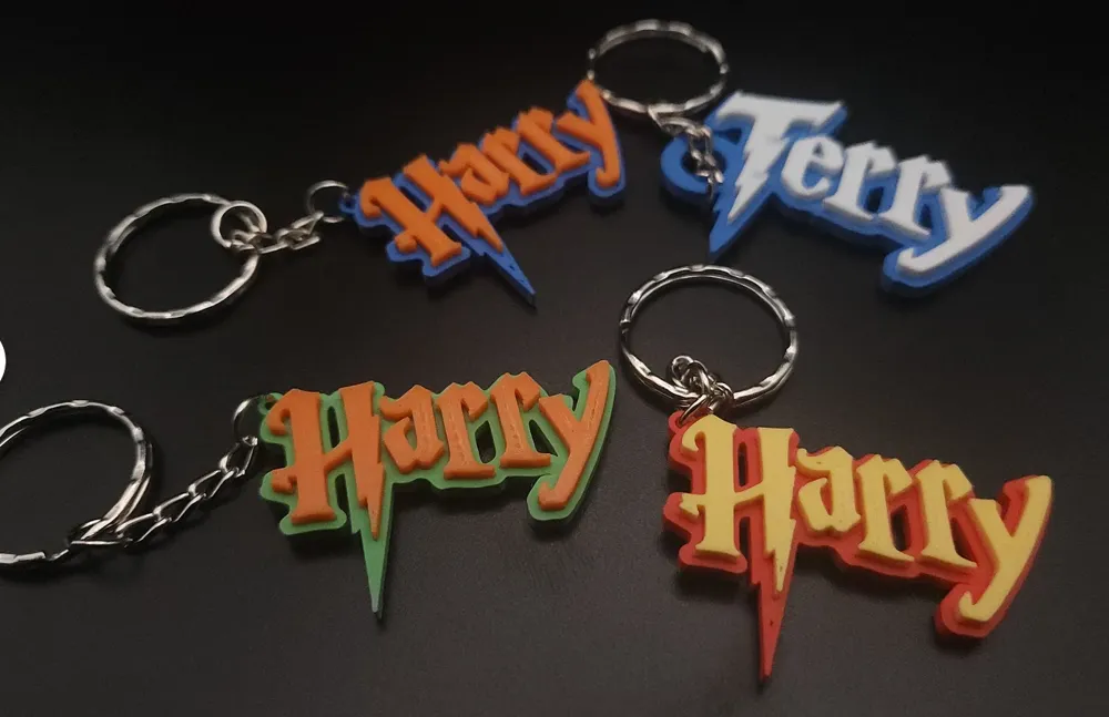 Customised Harry Potter Key Ring by The 3D Tinkerer - MakerWorld