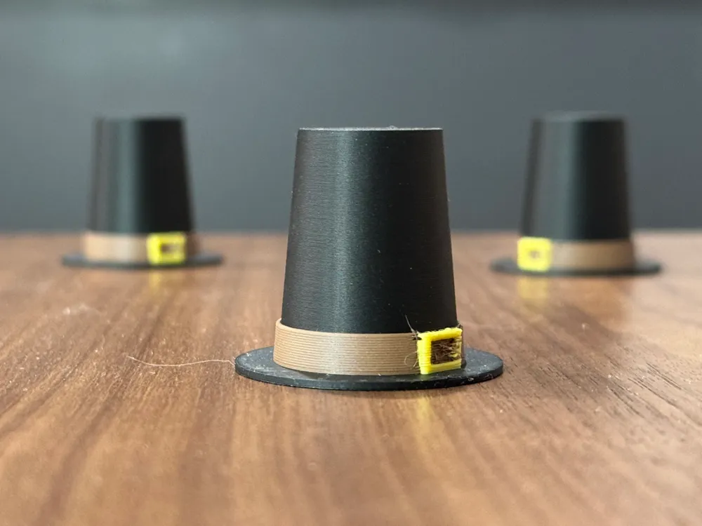 Thanksgiving Pilgrim Hat - Free 3D Print Model - MakerWorld