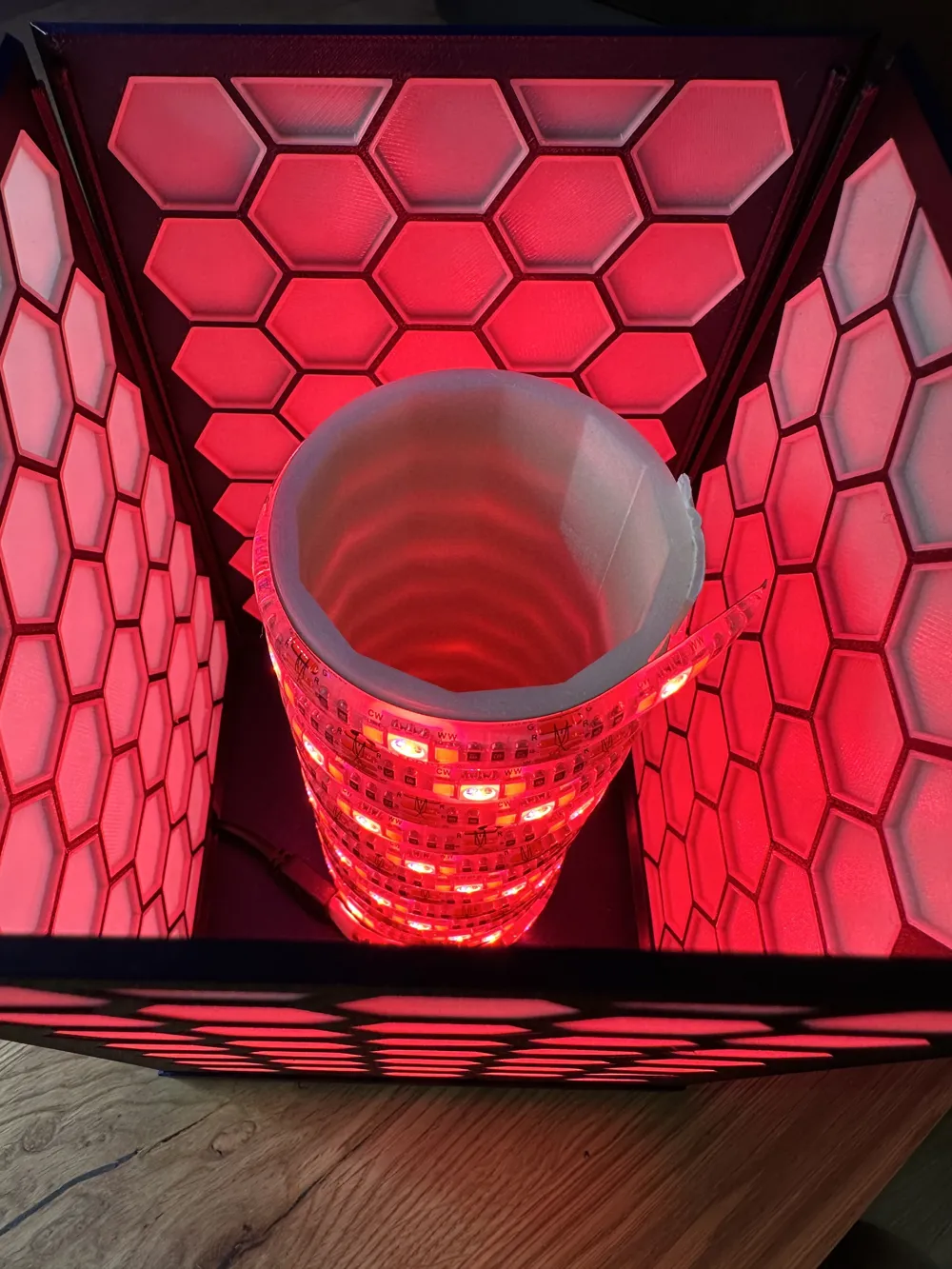 Hex Lamp For Led Strip Remixed by MorrisMakerWorld: Download Free 3D Models