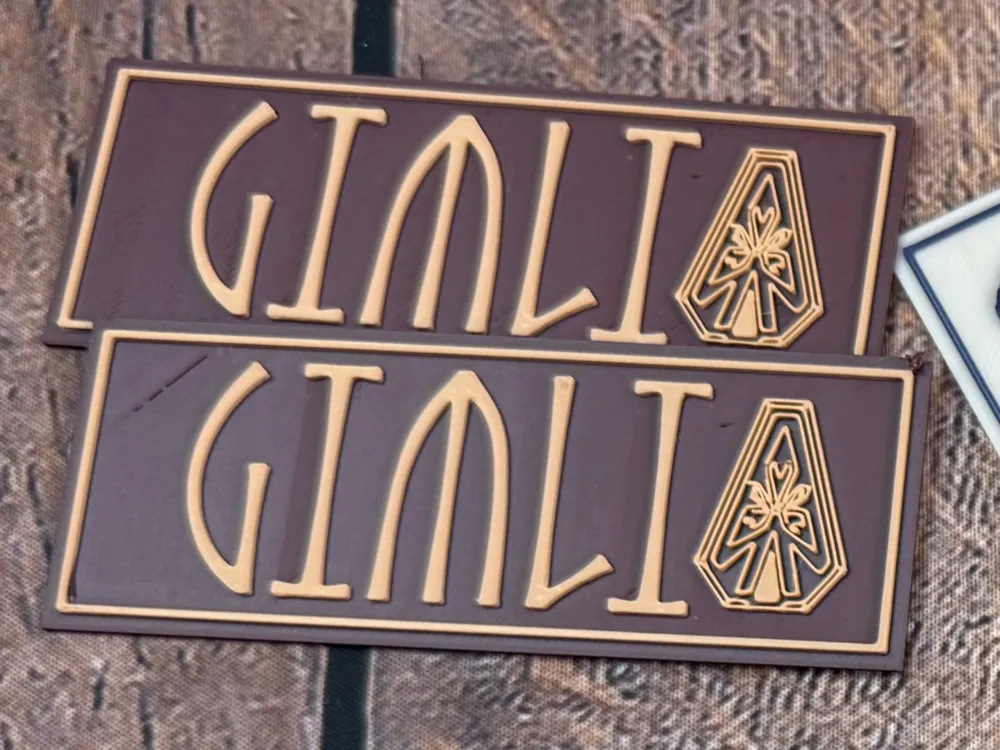 Gimli LOTR Printer Name Tag by SWagners MakerWorld: Download Free 3D Models