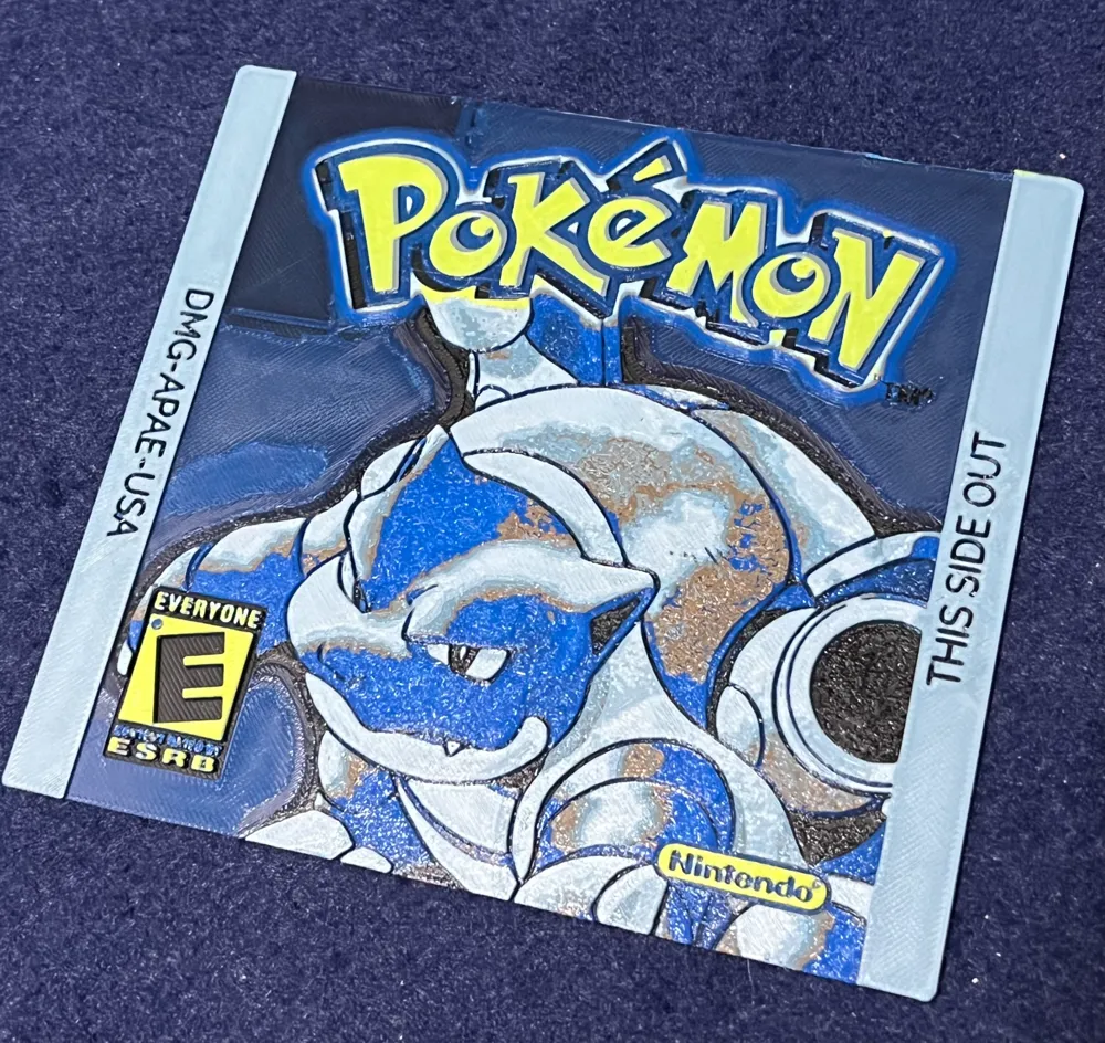 Hueforge Pokemon Gameboy Label Sticker Blue by Chris-3DBasement ...