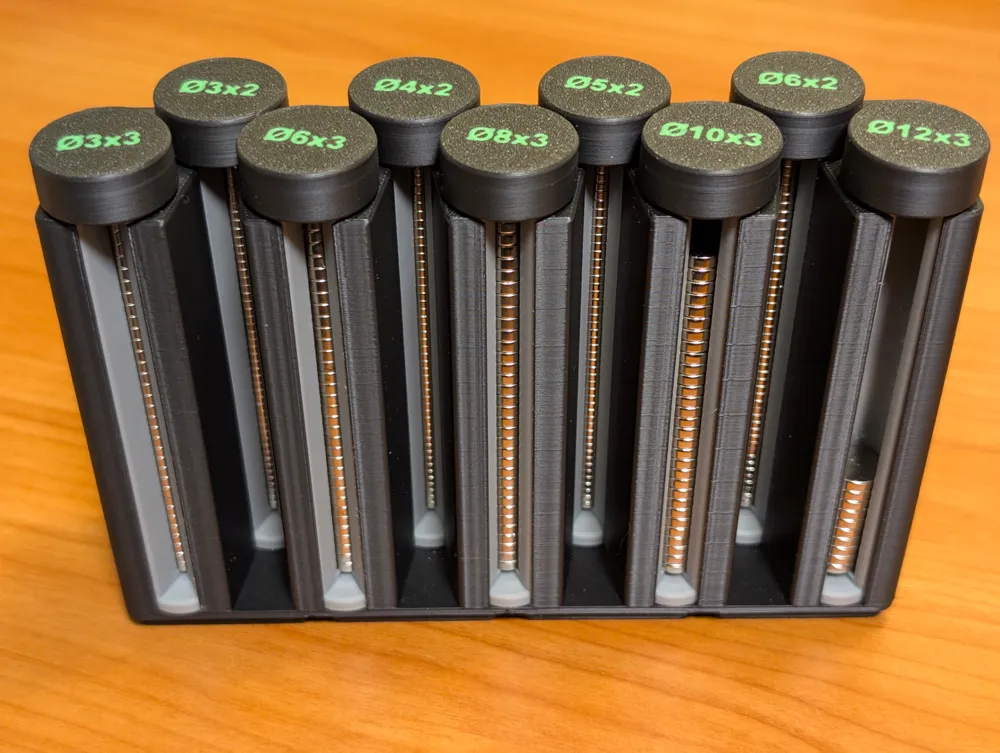 Gridfinity Magnet Tube Holder (for Magnet Tubes) by MrKuenning ...