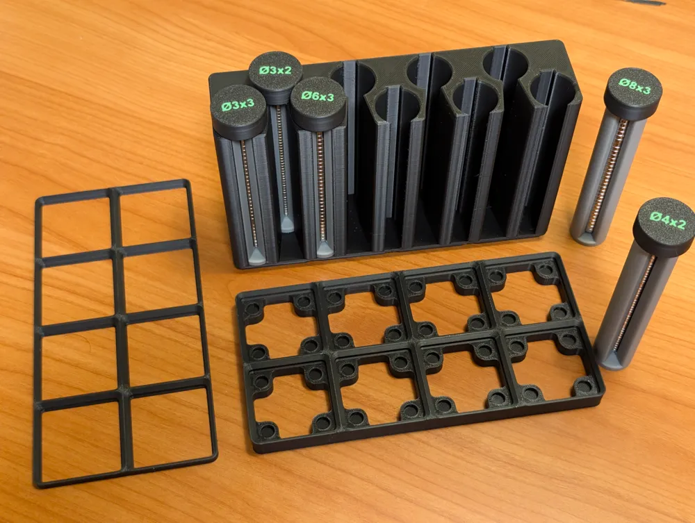 Gridfinity Magnet Tube Holder (for Magnet Tubes) - Free 3D Print Model ...