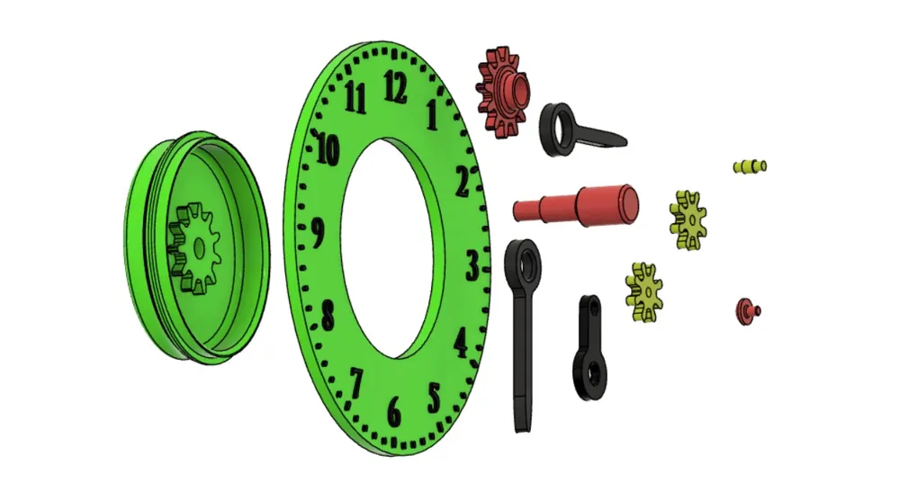 Clock mechanism simple by CIMDRAP3 - MakerWorld