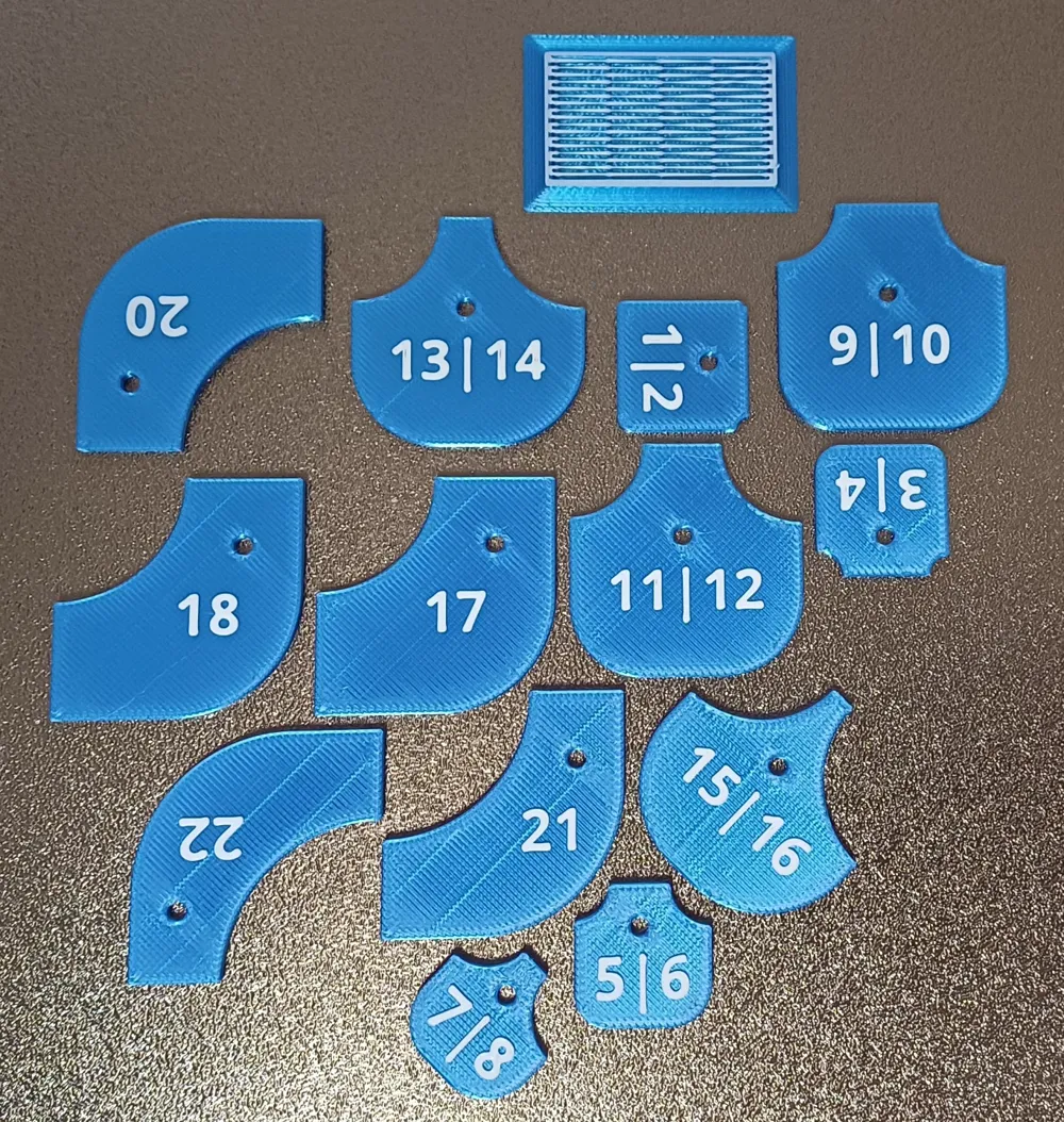 Radius gauges 1 to 30 mm, concave and convex by andreasB - MakerWorld