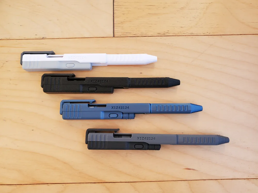 NEW SINGLE SPRING SLIDE ACTION PEN - Free 3D Print Model - MakerWorld