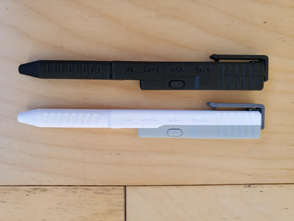 NEW SINGLE SPRING SLIDE ACTION PEN - Free 3D Print Model - MakerWorld