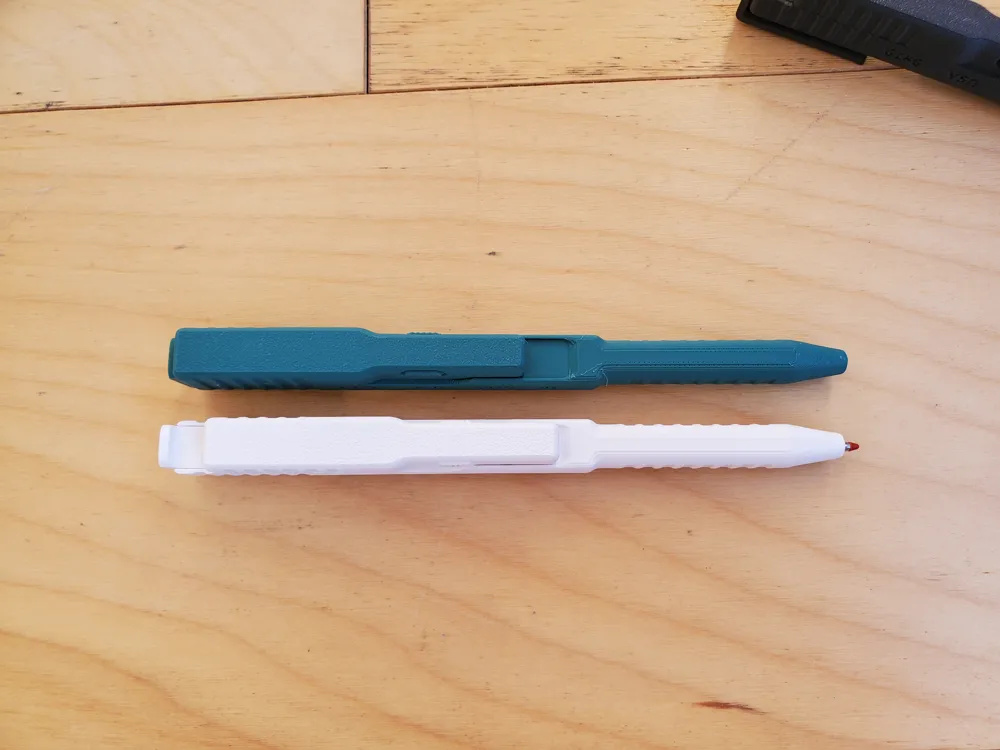 NEW SINGLE SPRING SLIDE ACTION PEN - Free 3D Print Model - MakerWorld