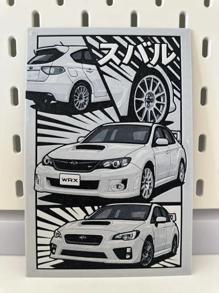 HUEFORGE SUBARU WRX CAR by Oryx 3DMakerWorld: Download Free 3D Models