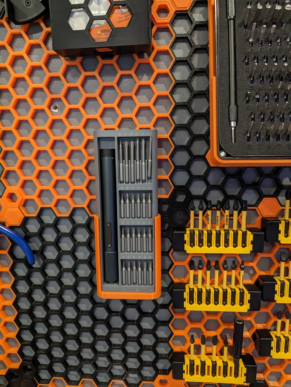 HSW Xiaomi Electric Precision Screwdriver Holder (Honeycomb Storage Wall) Remixed by FriedCheese ...