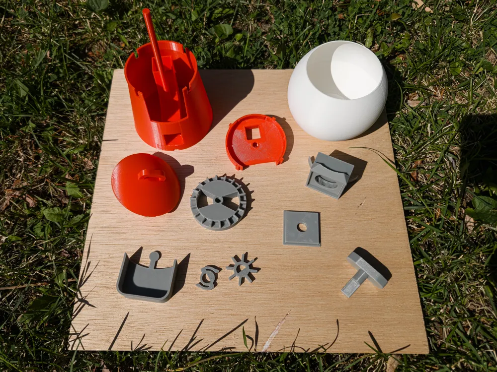Gumball Machine Working With Only 3D Printed Parts - Free 3D Print ...