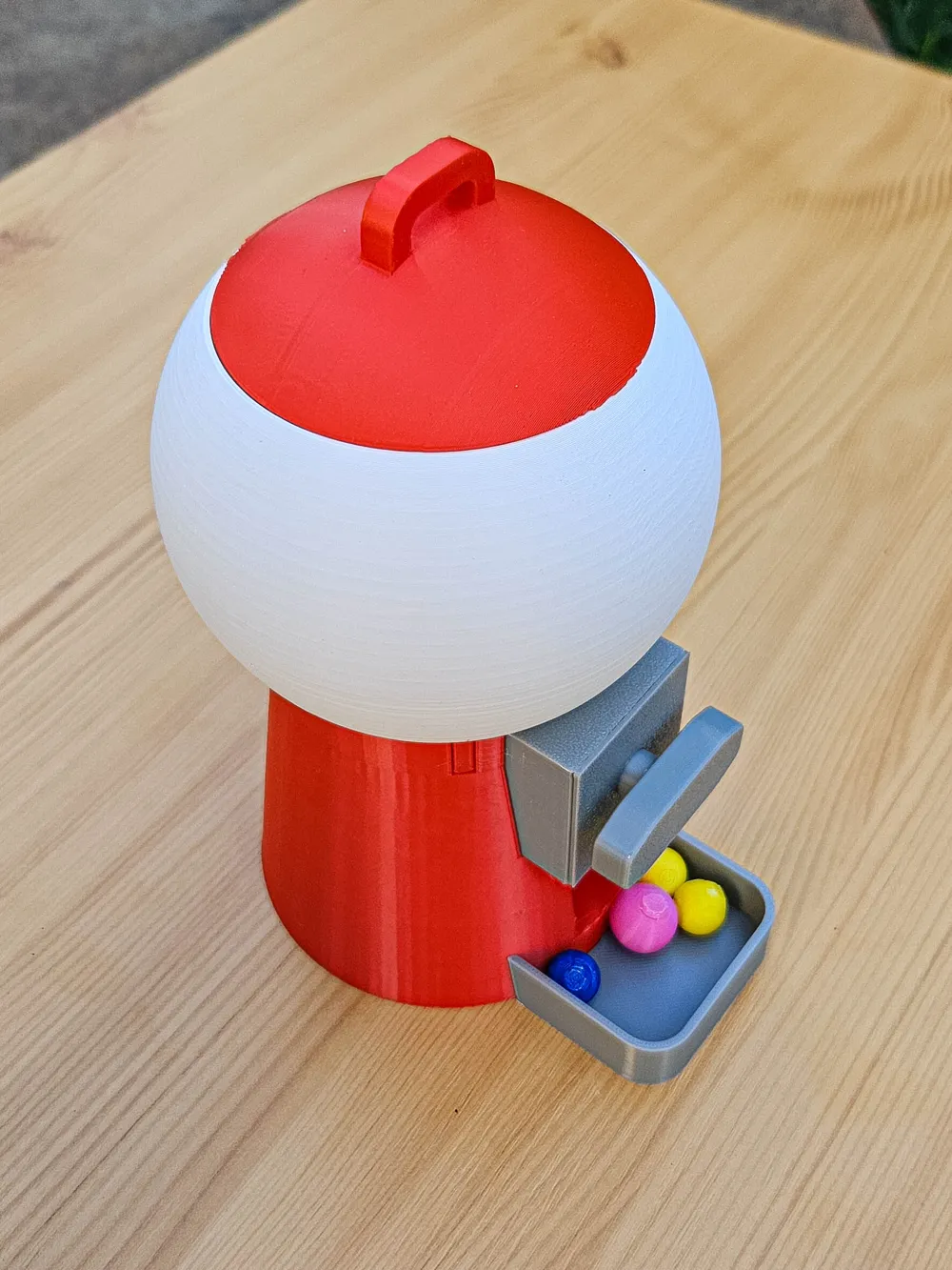 Gumball Machine Working With Only 3D Printed Parts - Free 3D Print ...