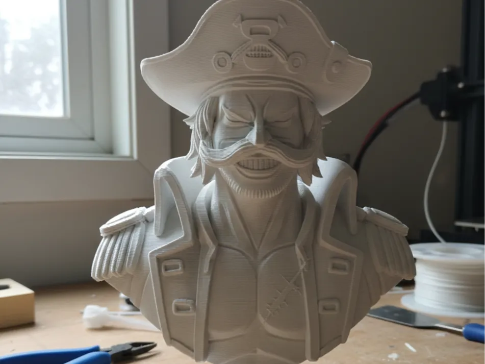 Gol D. Roger One Piece Bust 3D Print Model 134 - Free 3D Print Model ...