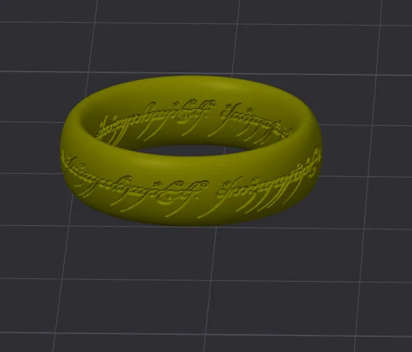 Lord of the Ring - The One Ring - Free 3D Print Model - MakerWorld