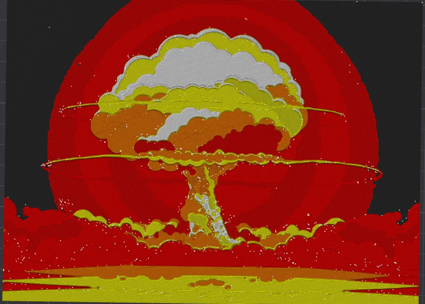 Nuclear Blast Wave Hueforge by steeno3D MakerWorld: Download Free 3D Models