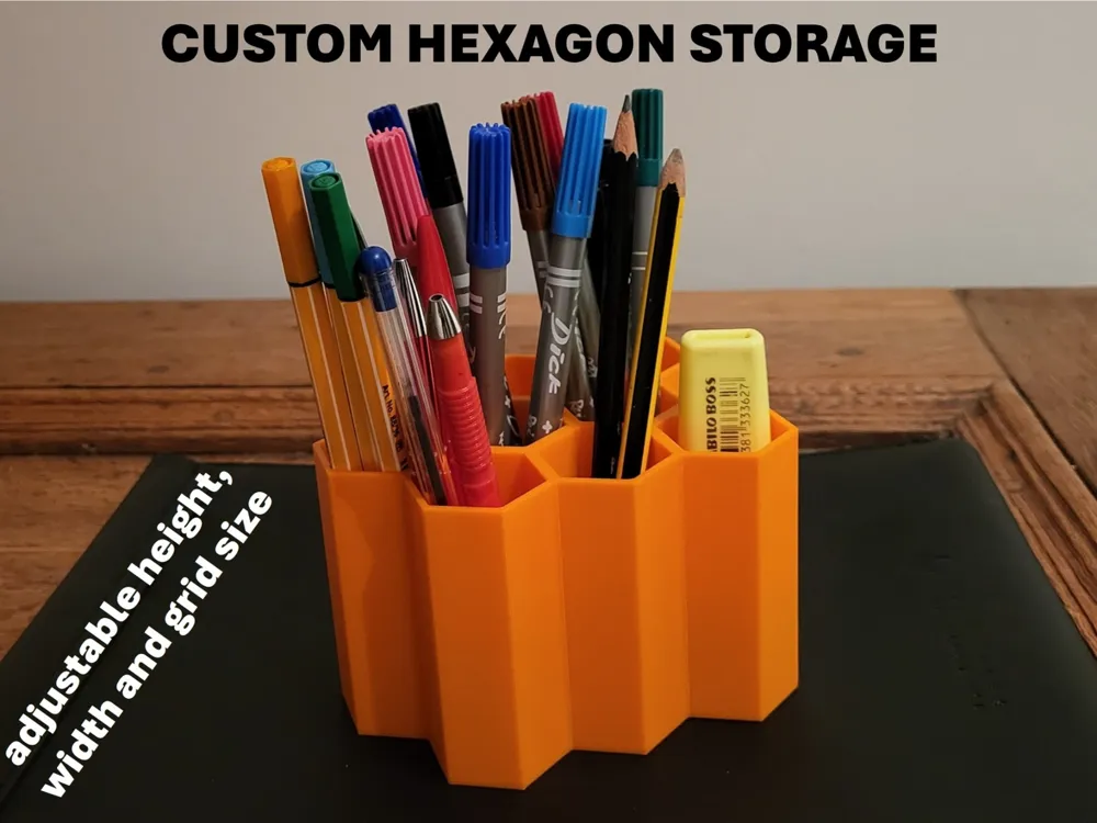 Custom hexagon storage by StartupScheune - MakerWorld