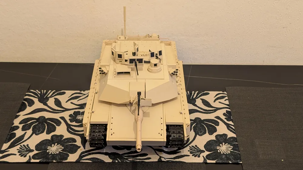 M1A2 Abrams RC 1:16 CyberBrick Tank - Free 3D Print Model - MakerWorld