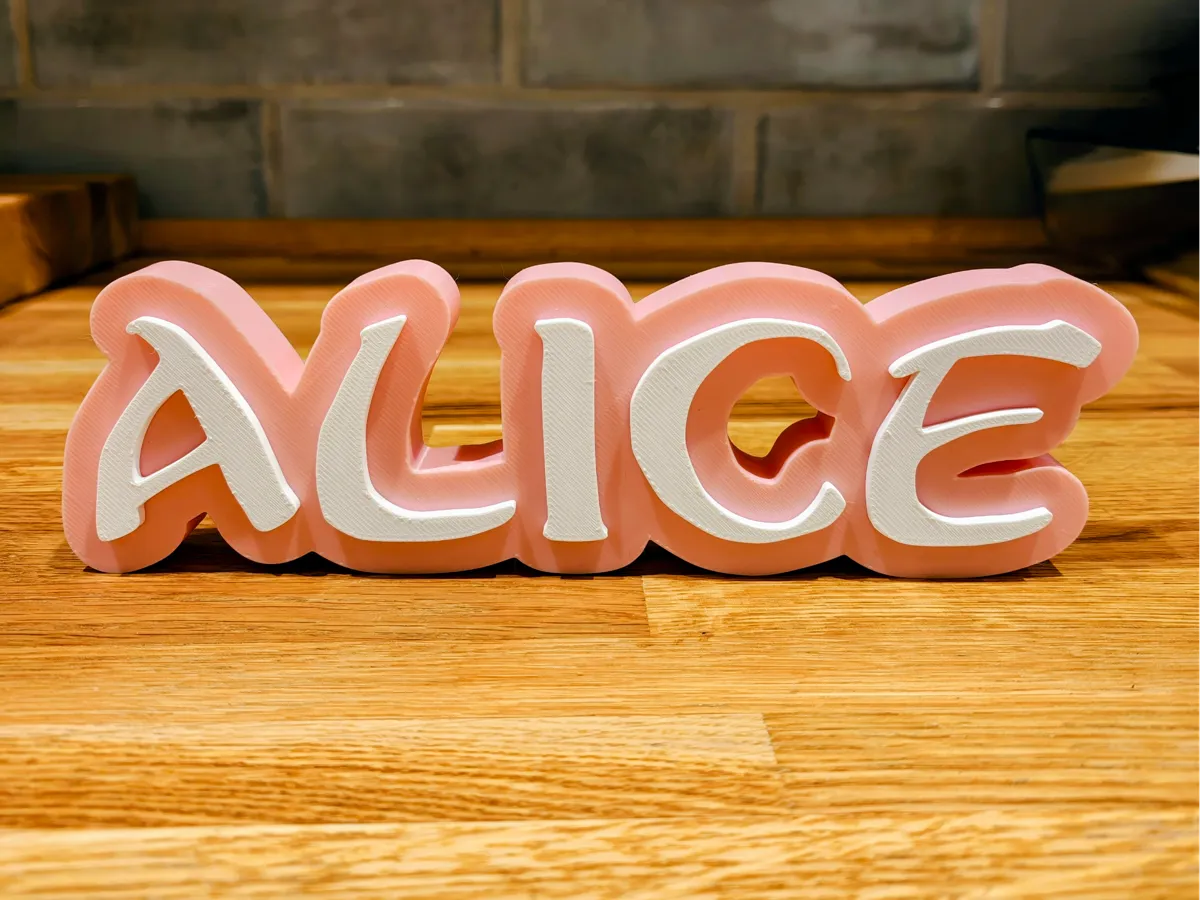 Moana font ***ALICE*** - Free 3D Print Model - MakerWorld