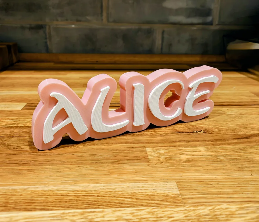 Moana font ***ALICE*** - Free 3D Print Model - MakerWorld
