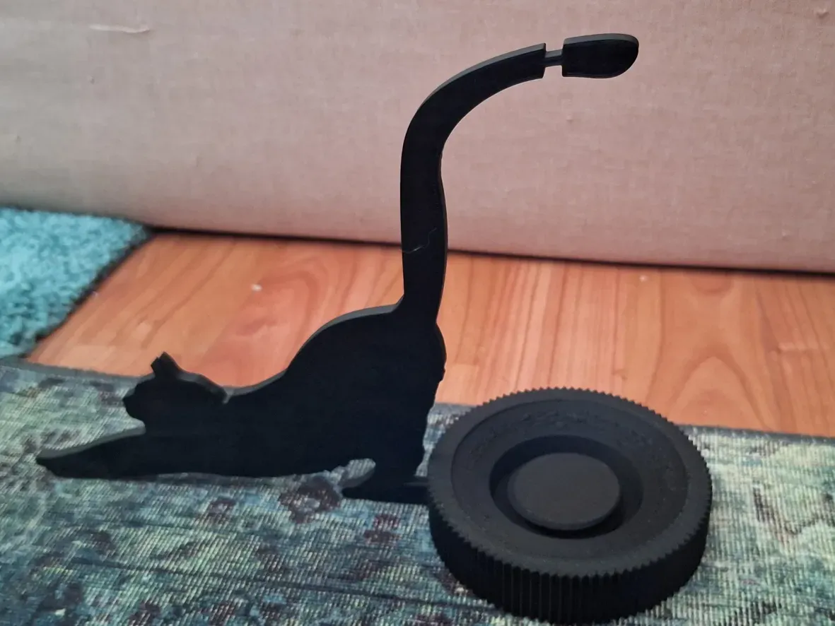Cat tray tea bag hanger corcelain - Free 3D Print Model - MakerWorld