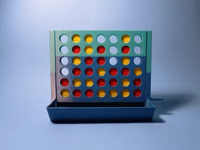 Connect 4 Fridge Magnet by Xrontos - MakerWorld
