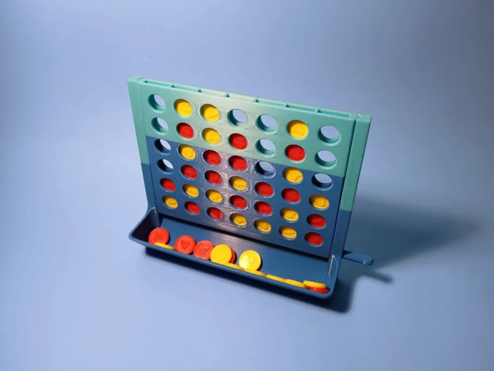 Connect 4 Fridge Magnet by Xrontos - MakerWorld