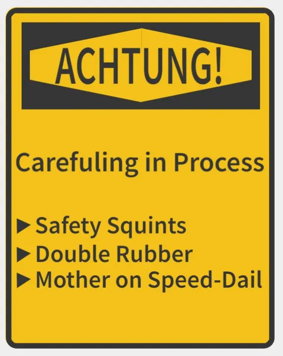 AvE ACHTUNG Sign by Chris1974 - MakerWorld