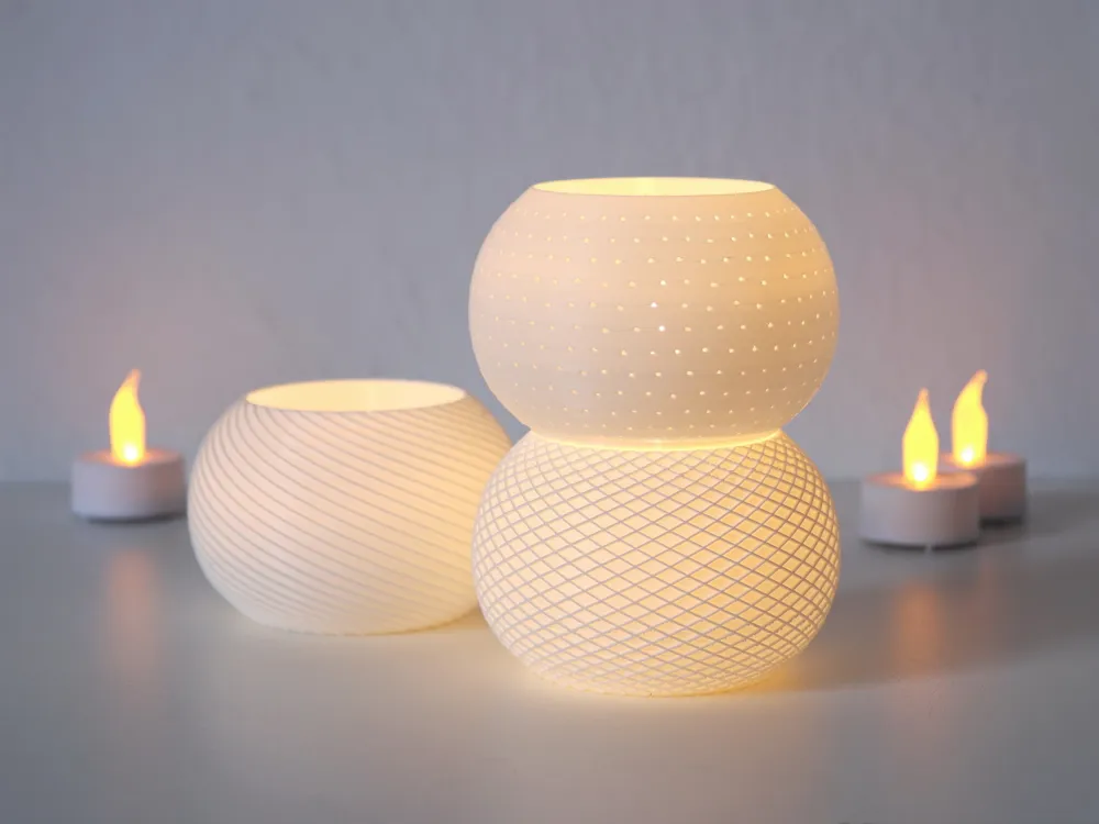 Modern Tealight Holder Set - Free 3D Print Model - MakerWorld