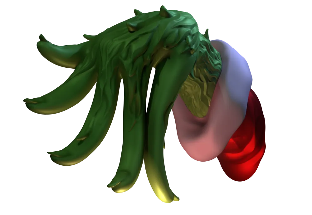 Decoración de mano del Grinch - ¡Adorno de árbol actualizado por avaloonunder MakerWorld ...