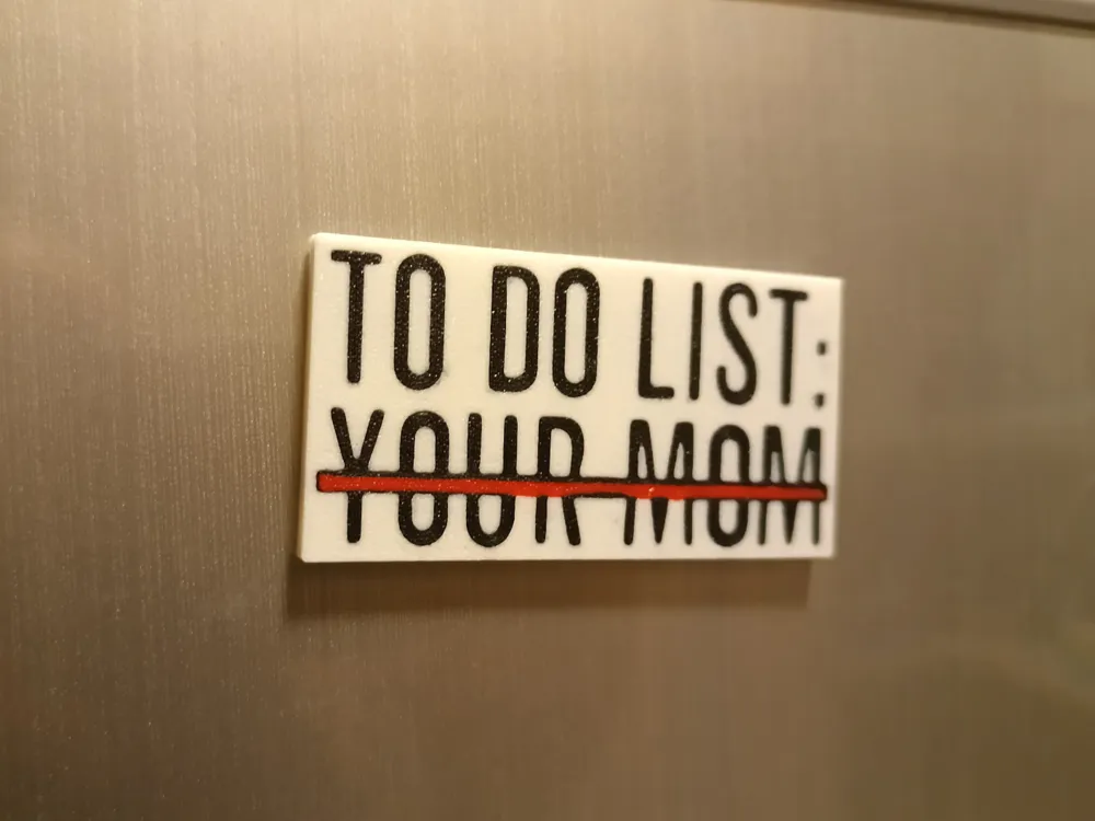 Refrigerator magnet to-do list by V-Tom - MakerWorld