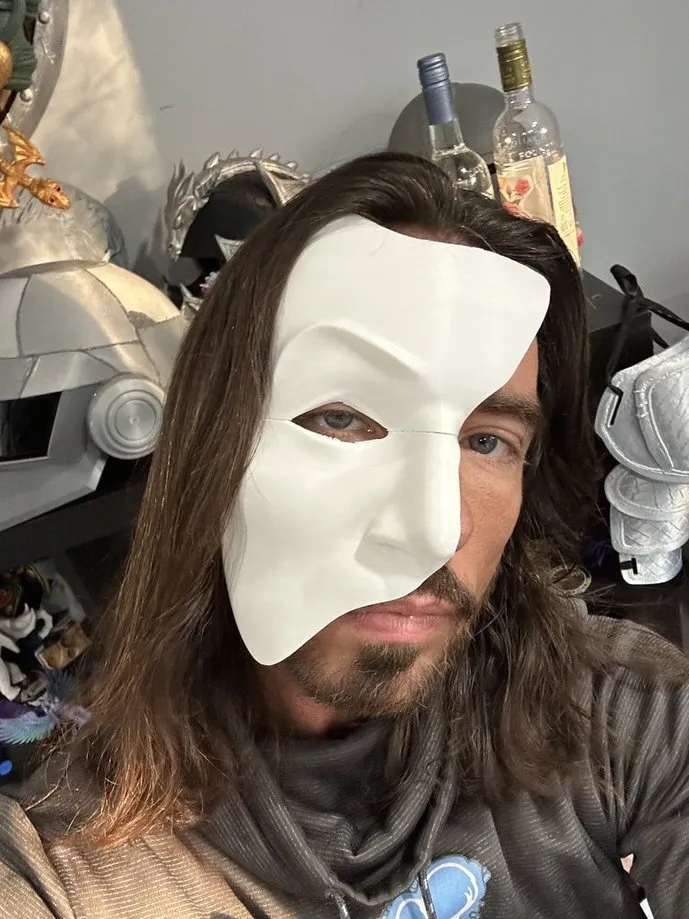Phantom of the Opera Mask - 3D Printable Prop - Free 3D Print Model ...