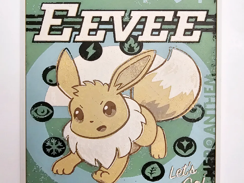 HueForge Pokemon Eevee Fan Art by 220°c - MakerWorld