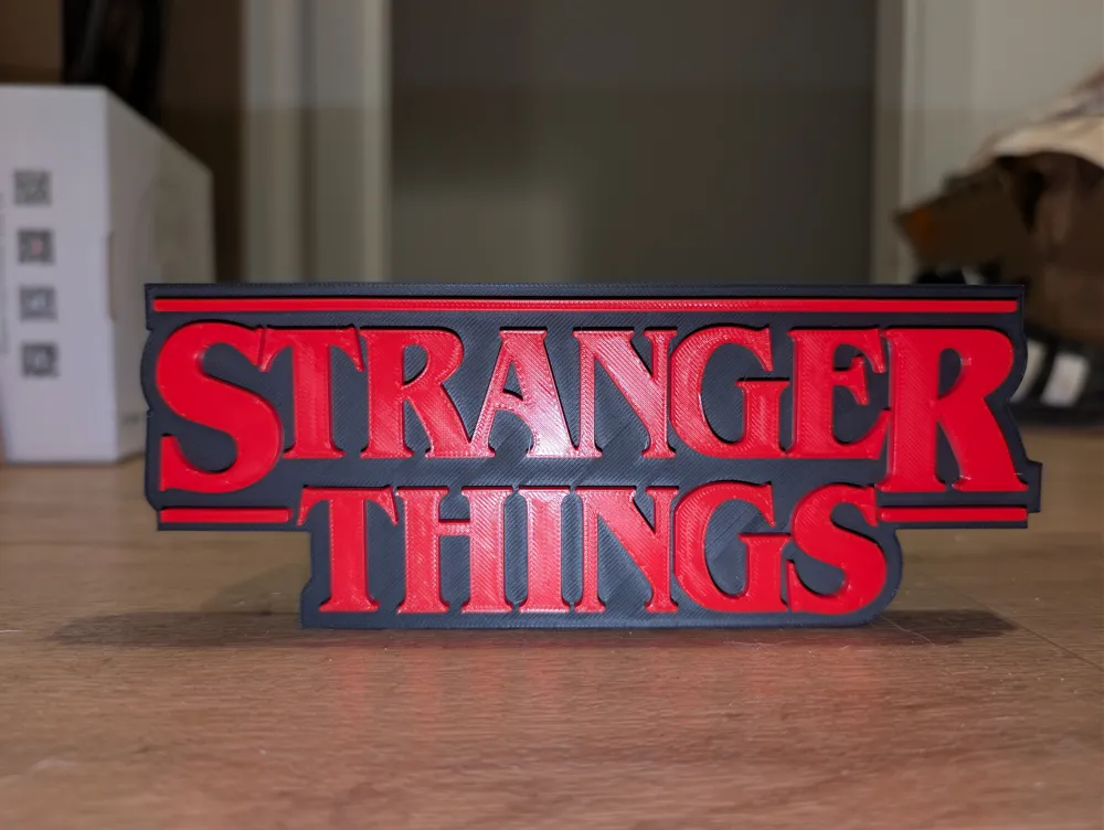Logo Stranger Things - Modèle d'Impression 3D Gratuit - MakerWorld