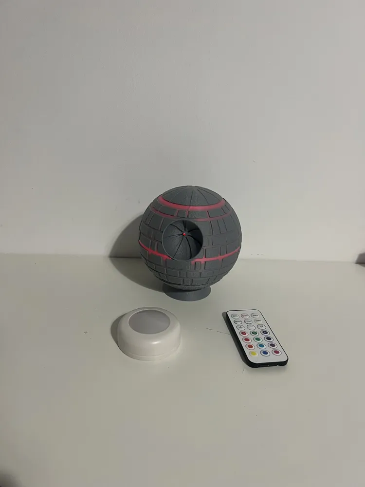 Death Star Lamp - Bambu KC007 or E17 - Free 3D Print Model - MakerWorld