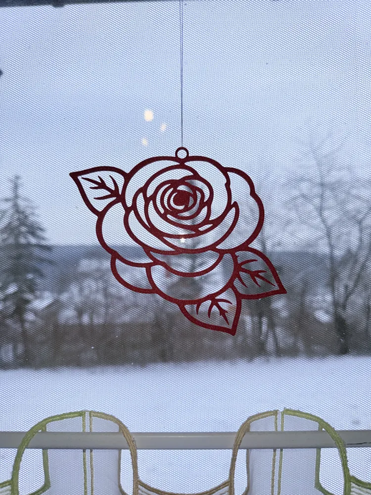 Window Picture / Window Decoration Flower / Rose - Free 3D Print Model ...