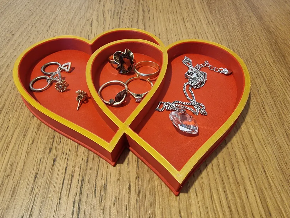 Heart jewelry tray by MJD - MakerWorld