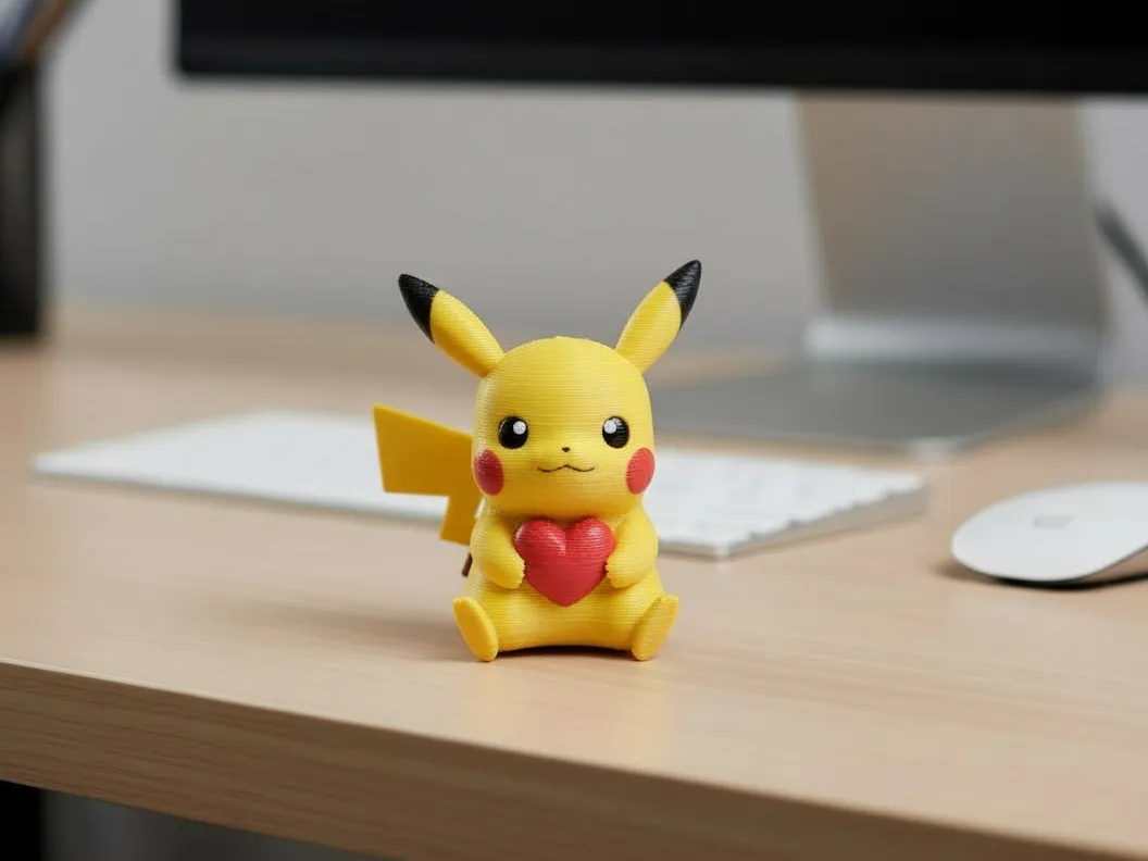 Pikachu Love - Free 3D Print Model - MakerWorld
