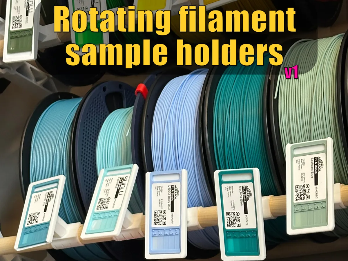 Rotating filament sample holders v1 - Free 3D Print Model - MakerWorld