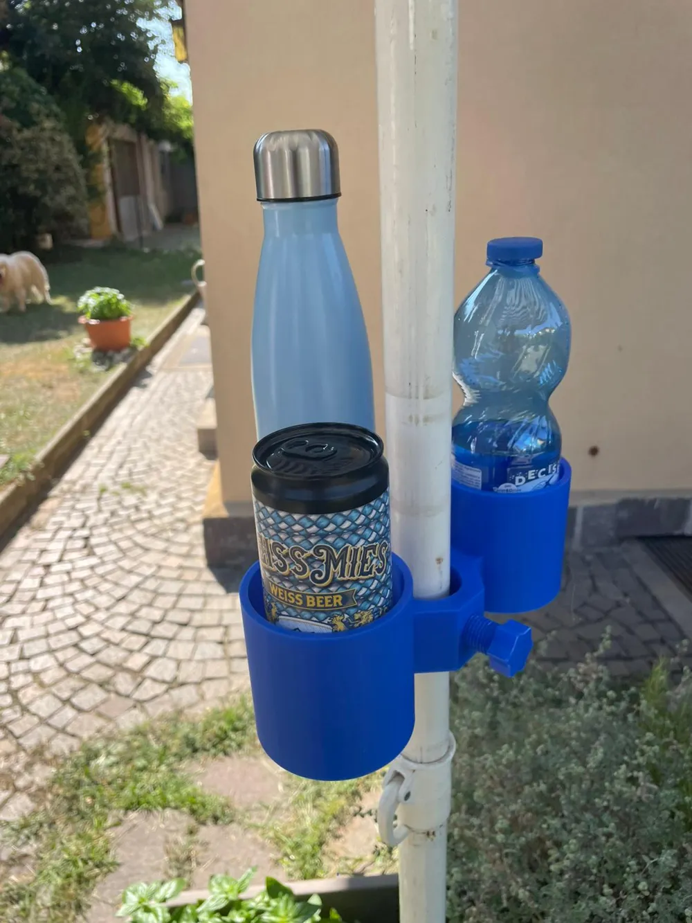 Cup and bottle holder for beach umbrella by 3D_Go MakerWorld: Download ...