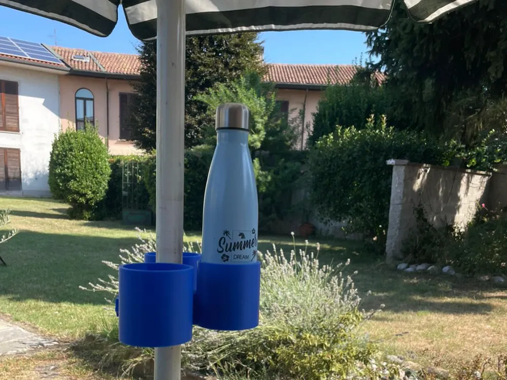 Cup and bottle holder for beach umbrella by 3D_Go MakerWorld: Download ...