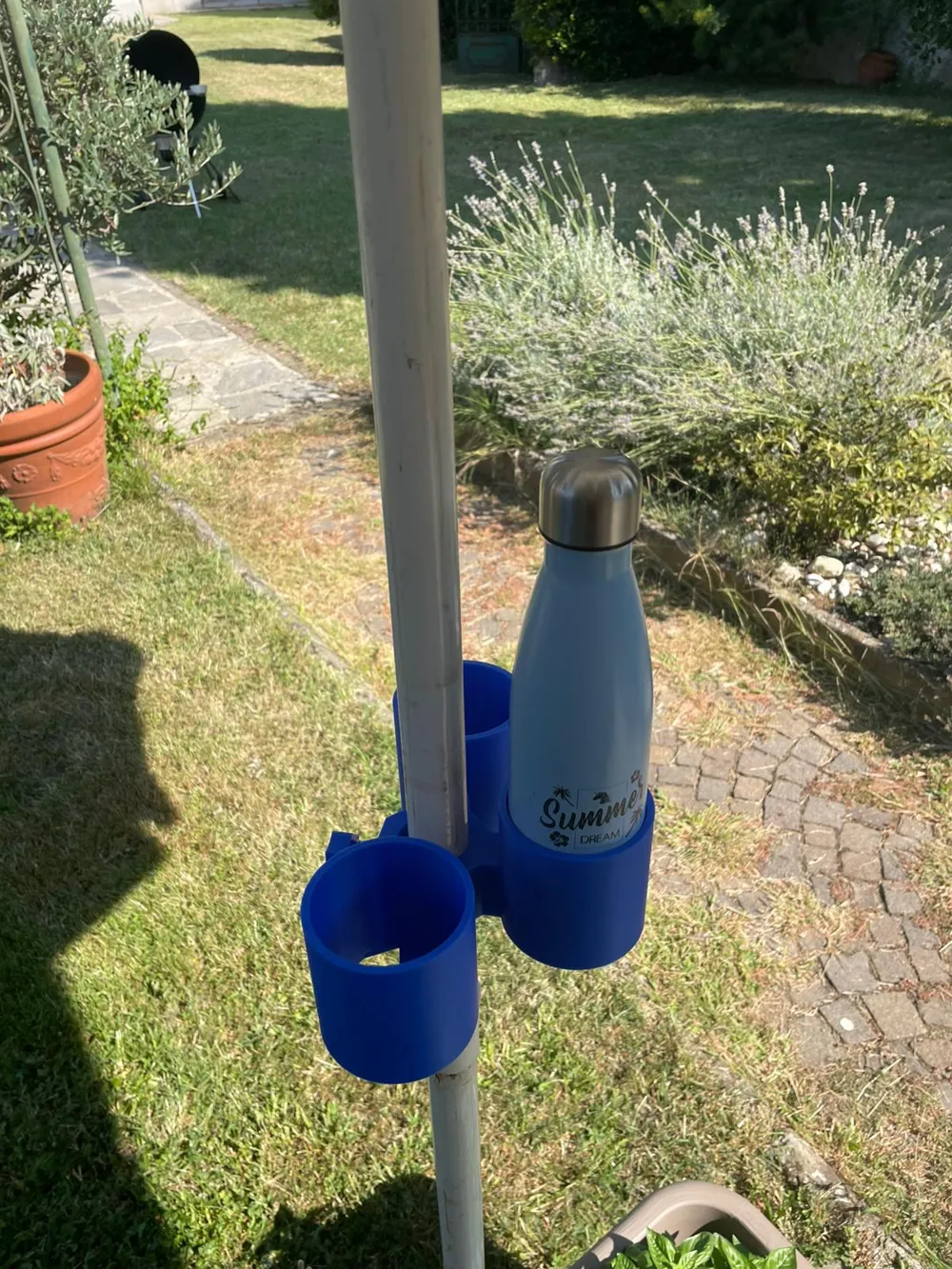 Cup and bottle holder for beach umbrella by 3D_Go MakerWorld: Download ...