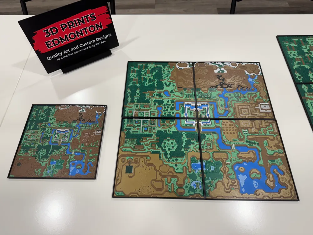 Legend of Zelda - A Link to the Past - 4 Panel Map - Free 3D Print ...