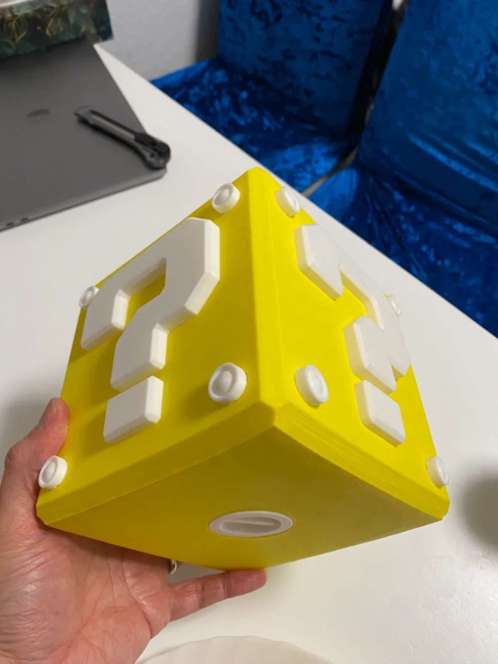 Super Mario Question Mark Box Piggy Bank Coin Box by pythong MakerWorld ...