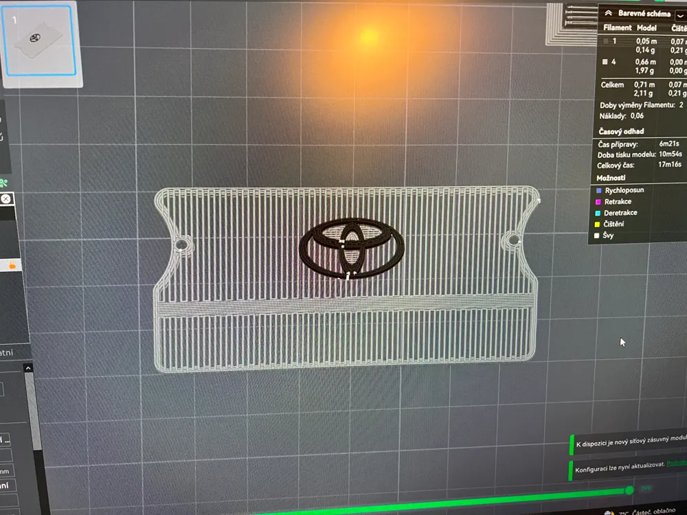 Bamboo 4x4 model 13 3Dsets Front Grill vertical by DiegoCZ - MakerWorld