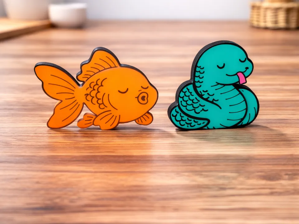 Goldfish & Snake – Family Set Expansion - Free 3D Print Model - MakerWorld